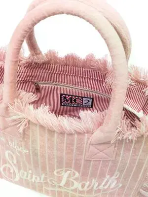 MC2 SAINT BARTH Striped Tote Bag - Pink