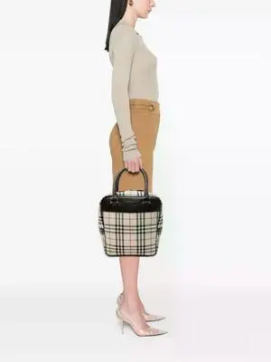 Burberry House Check Canvas Handbag