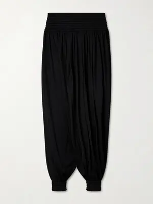 Alaïa Wool-blend Balloon Pants - Black