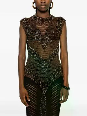 BLESS Beaded Crochet Top