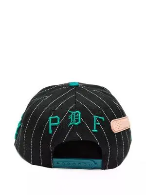 PDF Pinstripe Baseball Cap - Black