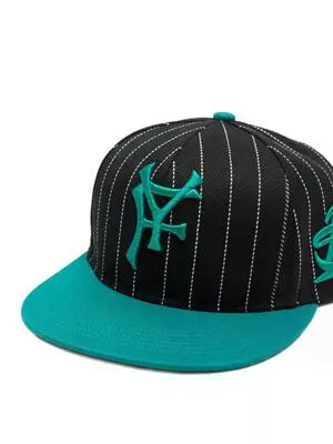PDF Pinstripe Baseball Cap - Black