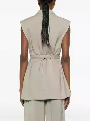 Sú Belted Sleeveless Waistcoat