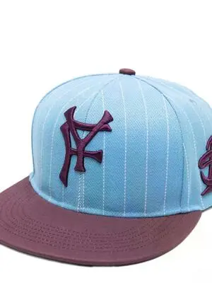 PDF Pinstripe Logo Baseball Cap - Blue