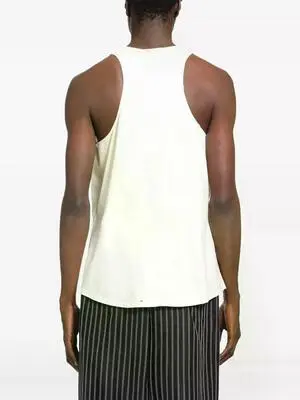 WILLY CHAVARRIA Distressed Tank Top - White