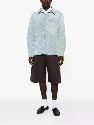 Casablanca Monogram-embellished Denim Shirt