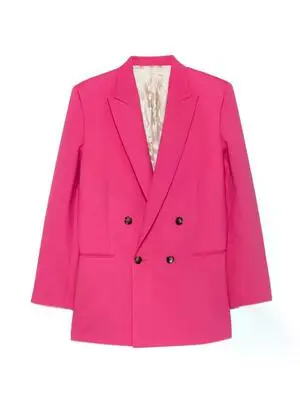 Alberta Ferretti Double-breasted Jacket - Pink