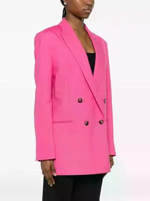 Alberta Ferretti Double-breasted Jacket - Pink