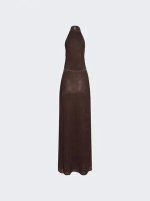 OSÃ©REE Lumiere Ring Turtleneck Maxi Dress