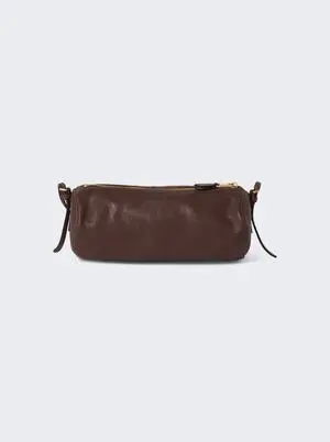 Miu Miu Nappa Leather Pouch Bag - Brown