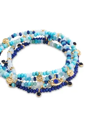 Baublebar Indya Evil Eye Layered Bracelet Set - Turquoise