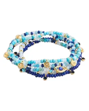 Baublebar Indya Evil Eye Layered Bracelet Set - Turquoise