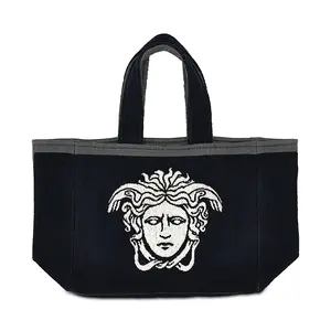 Versace Terry Medusa Jacquard Tote - Blue/white