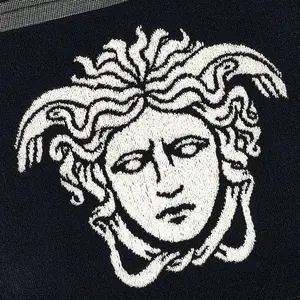 Versace Terry Medusa Jacquard Tote - Blue/white