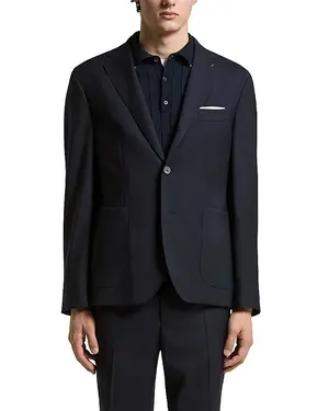 Peserico Single-breasted Tailored Blazer - Ink