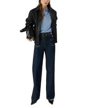 Gerard Darel Loula Johnny Collar Sweater - Bluesky