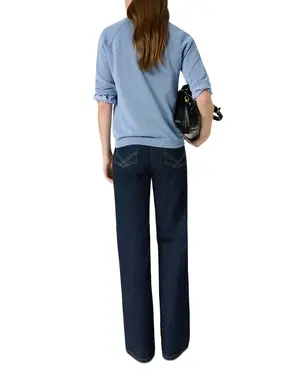 Gerard Darel Loula Johnny Collar Sweater - Bluesky