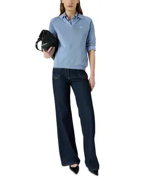 Gerard Darel Loula Johnny Collar Sweater - Bluesky
