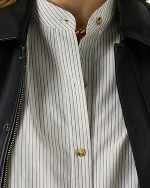 Gerard Darel Calixte Mandarin Collar Shirt