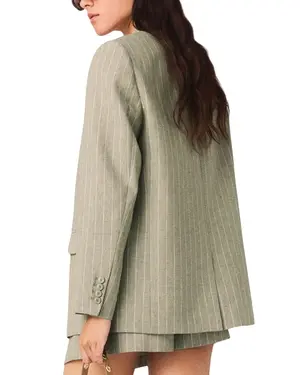 Maje Pinstriped Suit Jacket