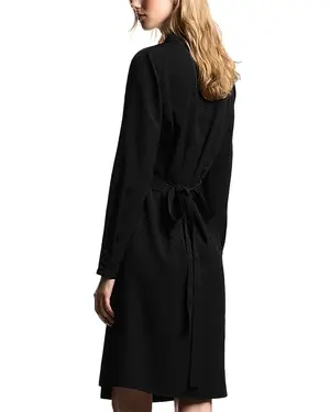 Emporio Armani Micro Jacquard Long Sleeve Dress