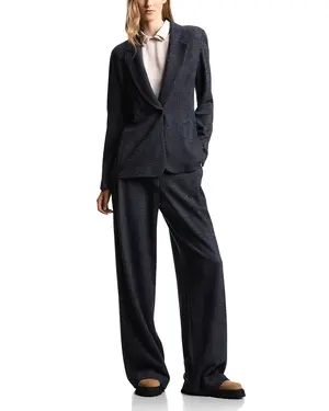 Emporio Armani Prince Of Wales Single-button Blazer