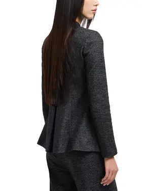 Emporio Armani Houndstooth Back Pleat Blazer