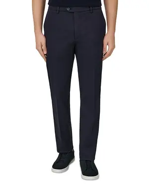 Boggi Milano Regular Fit Stretch Cotton Trousers