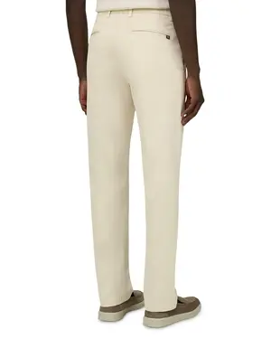 Boggi Milano Regular Fit Stretch Cotton Trousers - Sand