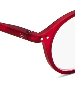 IZIPIZI Round Reading Glasses, 48mm - Cherry Red