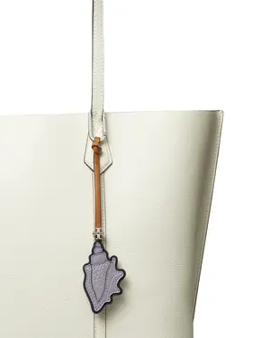 Tory Burch Conch Shell Leather Key Fob