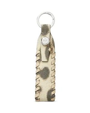 Tory Burch Woven Leather & Suede Key Fob - Multi
