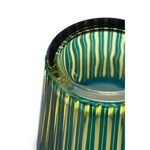 L'Objet Prism Ice Bucket & Tongs - Green