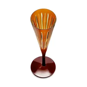 L'Objet Prism Champagne Flutes, Set Of 4 - Amber