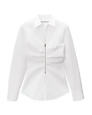 Alexander Wang Gathered Bust Shirt - White