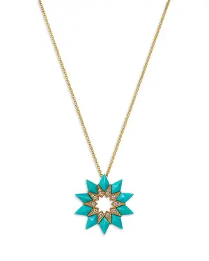 Bloomingdale'S Starburst Pendant Necklace - Gold