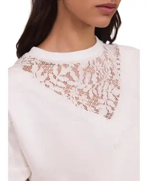 Mint Velvet Broderie Detail Sweatshirt