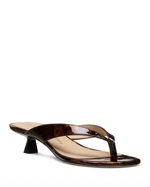 STUART WEITZMAN Rio Gloss Kitten Heel Sandals - Classic