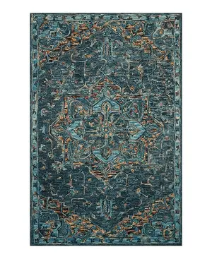 LOLOI Victoria Vk-15 Area Rug 5'0x7'6 - Teal/multi