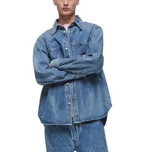 AGOLDE Craven Relaxed Fit Denim Shirt - Twist