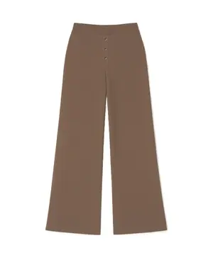 VIR VITA Pointelle Lounge Pant - Bark