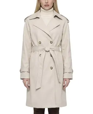 Gorski Lightweight Belted Trench Coat - Beige