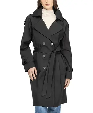 Gorski Lightweight Belted Trench Coat