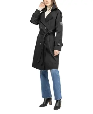 Gorski Lightweight Belted Trench Coat
