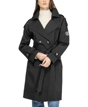 Gorski Lightweight Belted Trench Coat