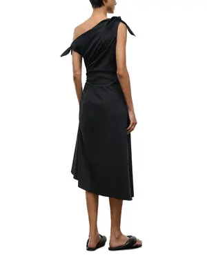 Staud Bellaria Tie Shoulder Dress