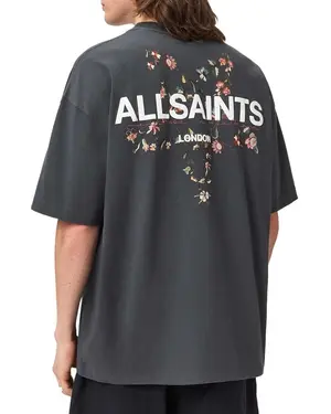 ALLSAINTS Floral Pentacle Logo T-shirt