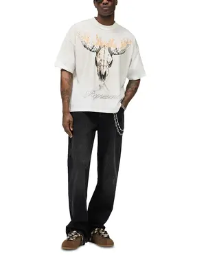 REPRESENT British Cowboys Logo Graphic Tee - Ecru
