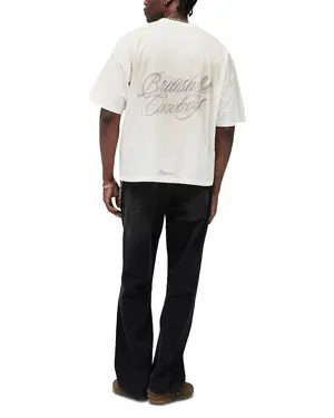 REPRESENT British Cowboys Logo Graphic Tee - Ecru