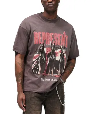 REPRESENT Dream On Tour Graphic Tee - Nero